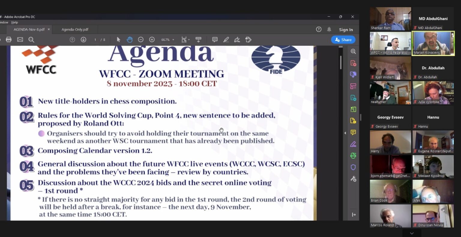 WFCC – World Federation for Chess Composition